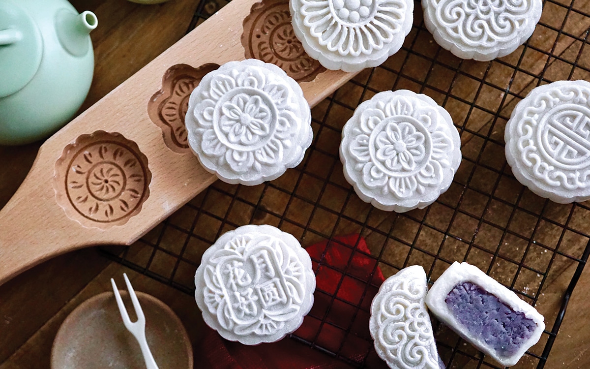 Snowy Skin Ube Mooncakes | Second Harvest of Silicon Valley